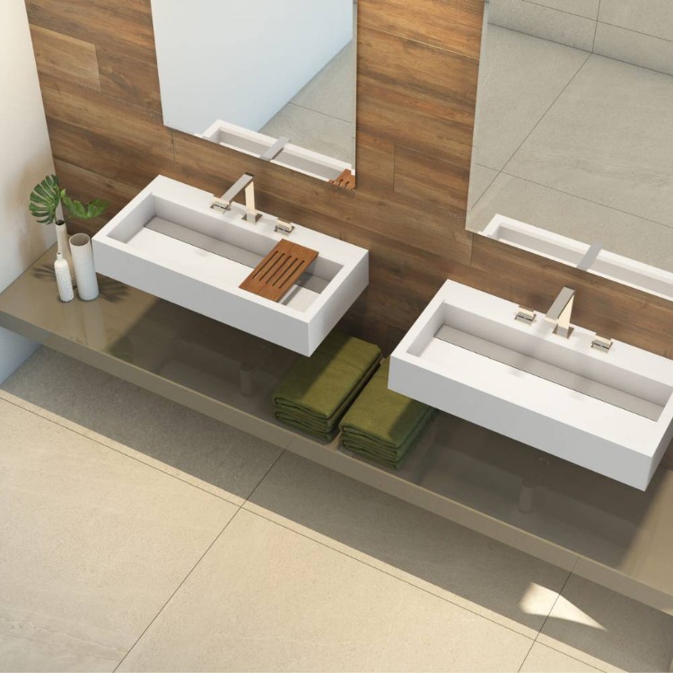 Lavatorio Para Banheiro E Lavabo 90cm Exclusivo Sabbia