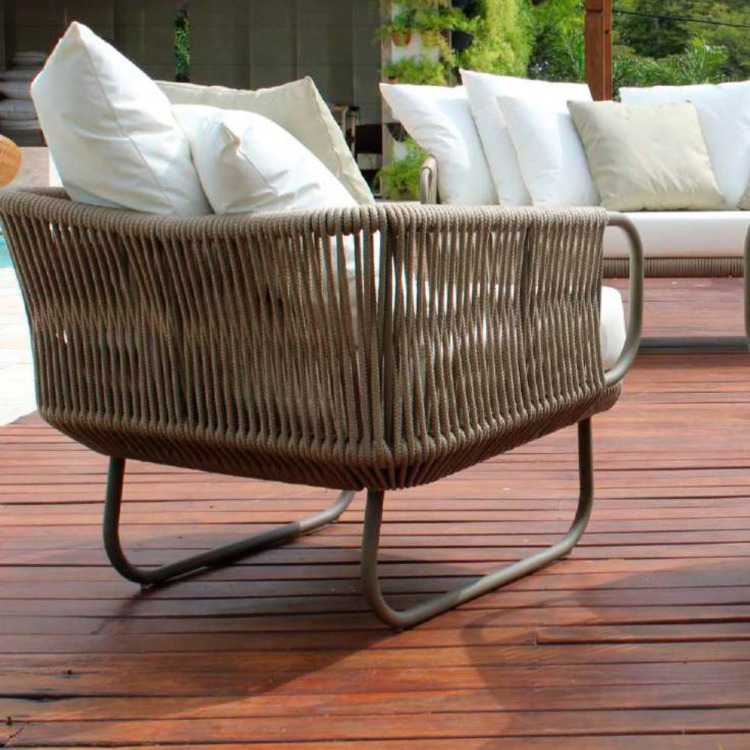 Poltrona Grande Em Corda Náutica Taj P/ Área Gourmet